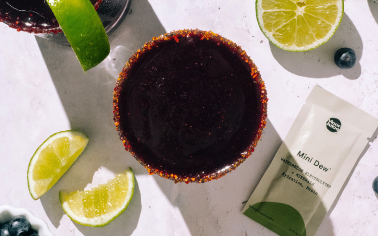 Frozen Blueberry Moon Juice Margarita | Heinen's Grocery Store