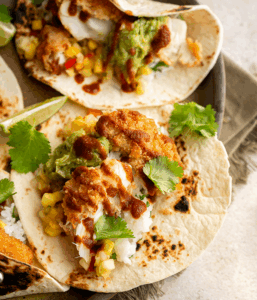 Parmesan Crusted Cod Tacos | Heinen's Grocery Store