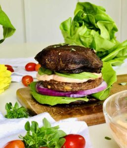 Portabella Mushroom & Cheddar Burgers | Heinen's Grocery Store