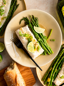 Honey Lime Halibut Foil Packets | Heinen's Grocery Store